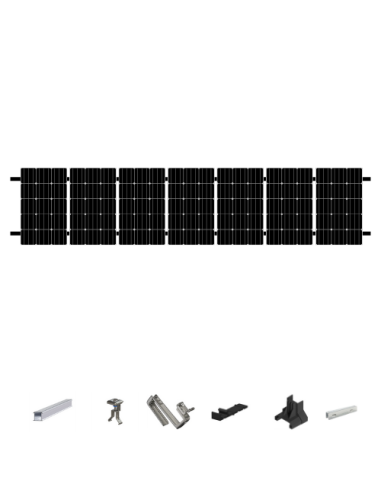 Kit de Fixation 7 panneaux solaires pour toit en tuile | Orientation ...