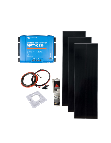 Kit solaire 300W pour camping car avec fixations / MPPT Victron - Solu'Sun | SoluSun