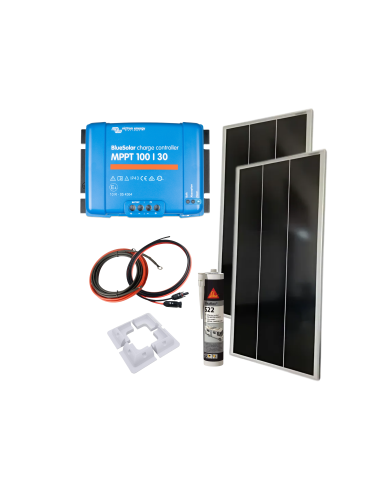 Kit solaire 340W pour camping car avec fixations / MPPT Victron - Solu'Sun | SoluSun