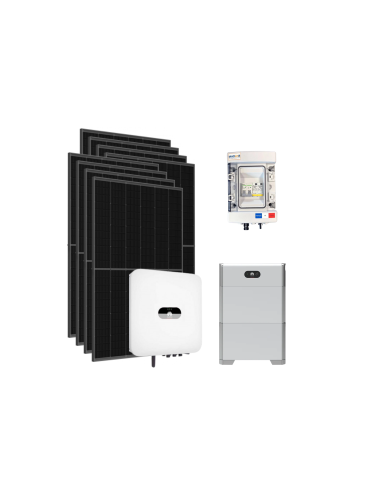 Kit solaire autoconsommation avec Stockage Huawei 3520W - 230V - Batteries Lithium 10kWh + Power ...