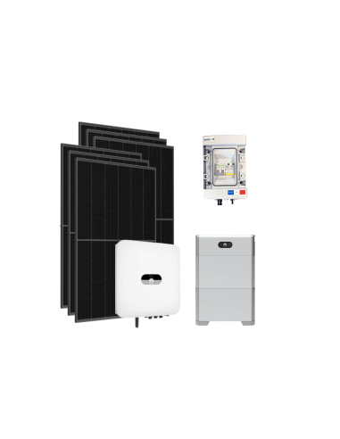 Kit solaire autoconsommation avec Stockage Huawei 2640W - 230V - Batteries Lithium 10kWh + Power ...