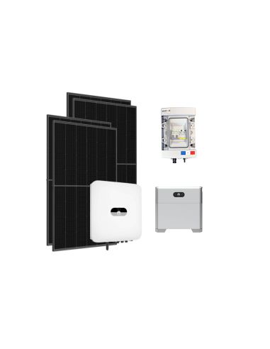 Kit solaire autoconsommation avec Stockage Huawei 1760W - 230V - Batteries Lithium 5kWh + Power ...