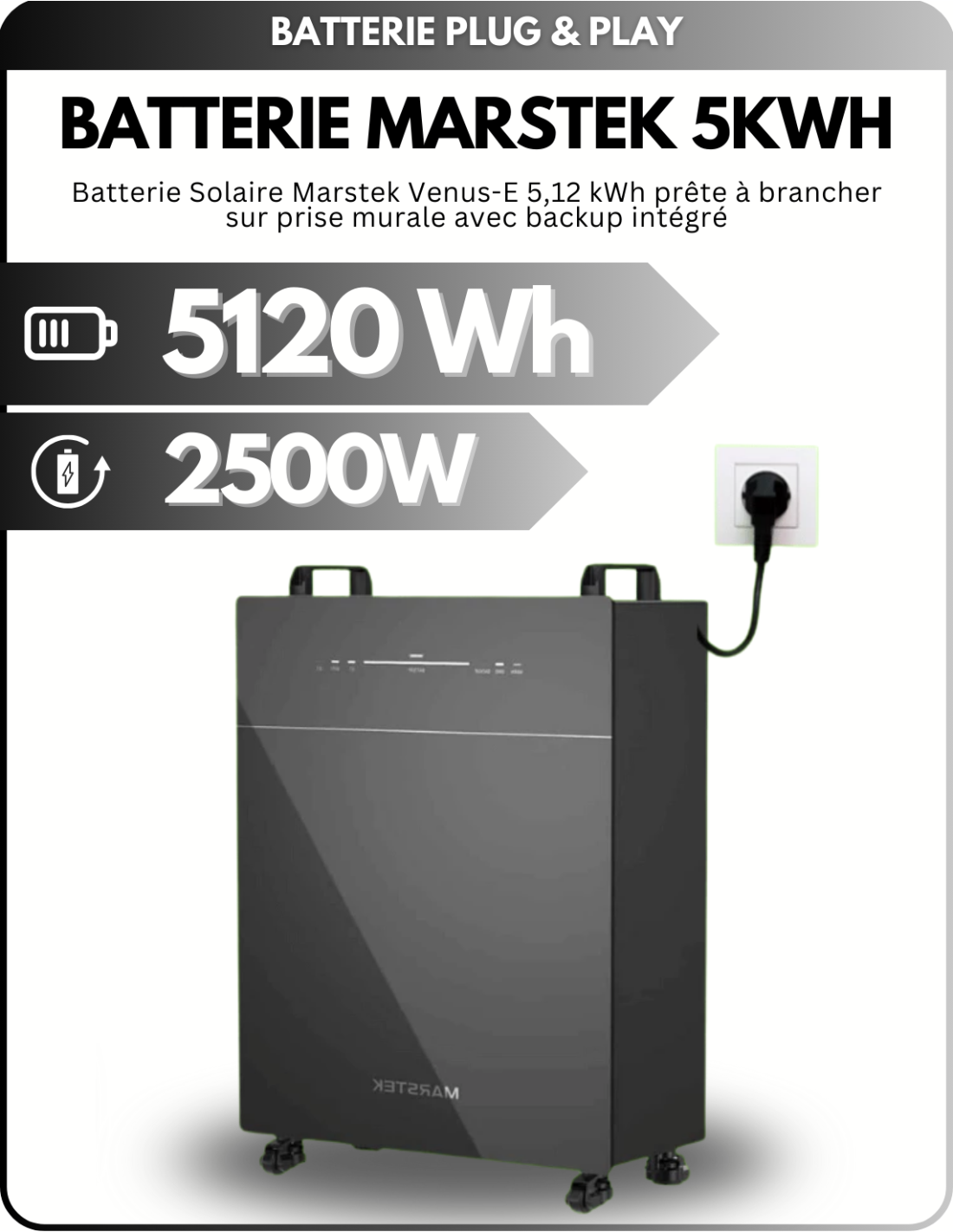 Batterie pour Panneau Solaire Plug and Play | Large choix en ligne sur SoluSun.fr